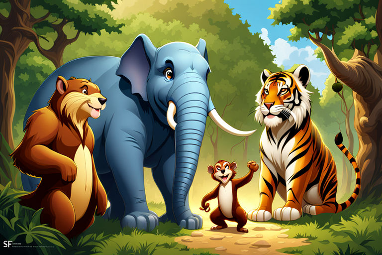 A little squirrel and his friends a wise old elephant by Saksham ...