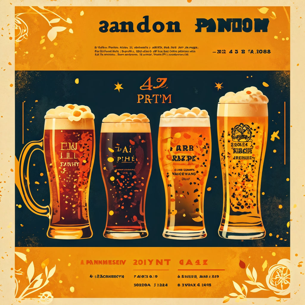 Beer-centric event poster by peter lassche - Playground