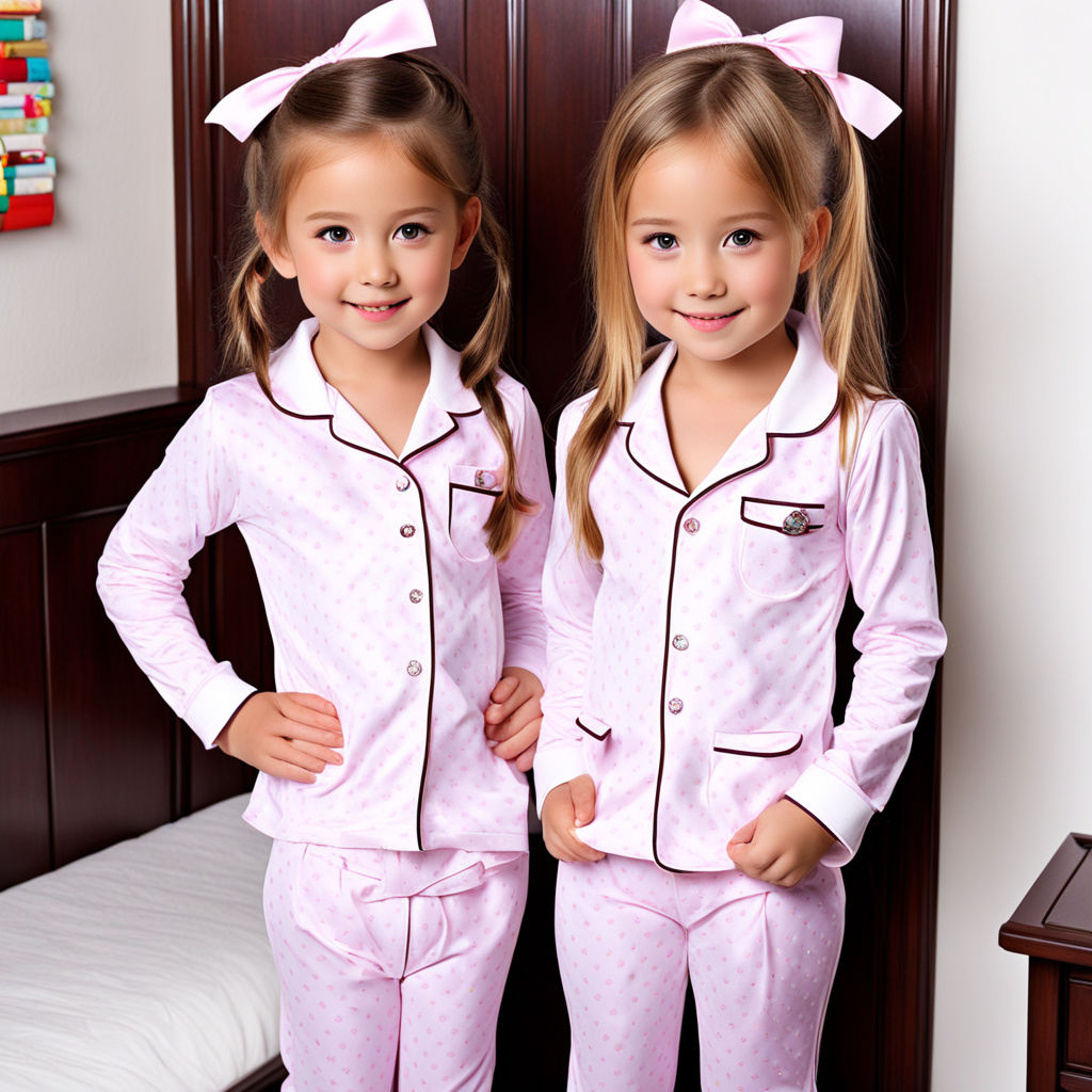 Tiny schoolgirls in tight pajamas by David Muñoz - Playground