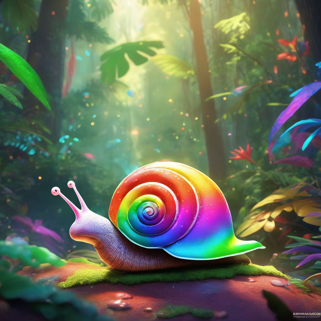 The Pixar-style snail cartoon cute character named SALGO by Çocuklara ...