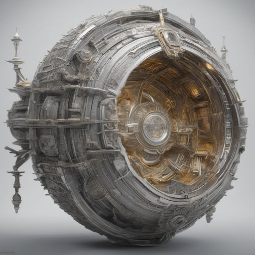 A colossal and round ship larger than a planet by Renan Gonçalves ...
