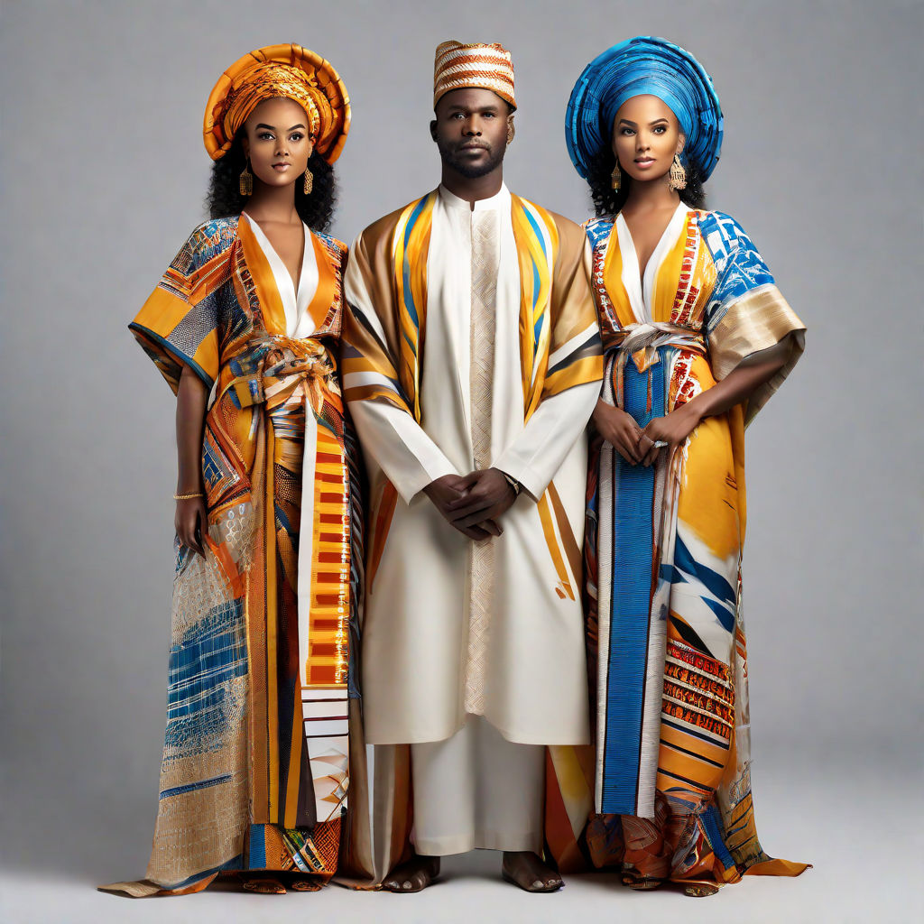 Tribal african robe style men and women's business suit cata... by ...