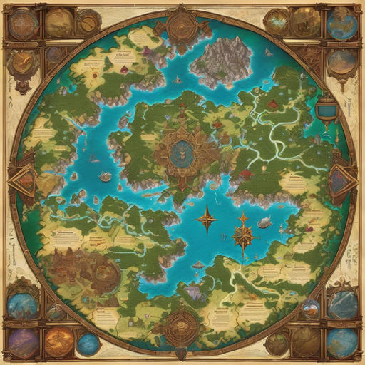 A meticulously detailed map of a high fantasy world by Mandy Piercy ...