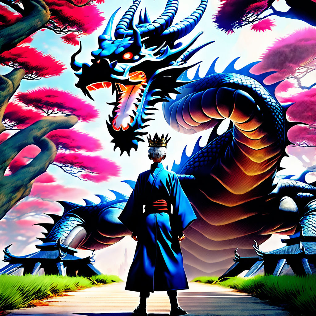 A dragon with gojo satoru in jujutsu kaisen by Feyza Yazılım - Playground