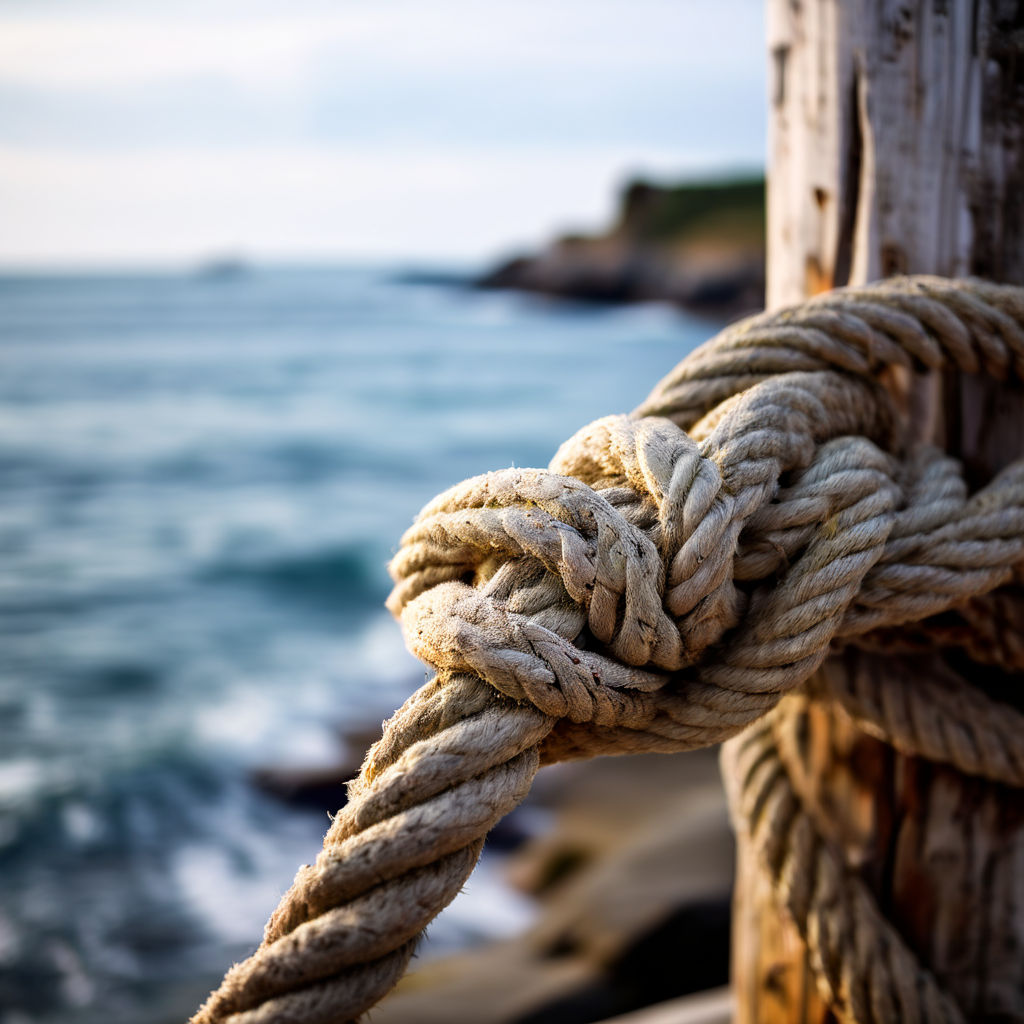 A rope tied with a sea knot by Андрей - Playground