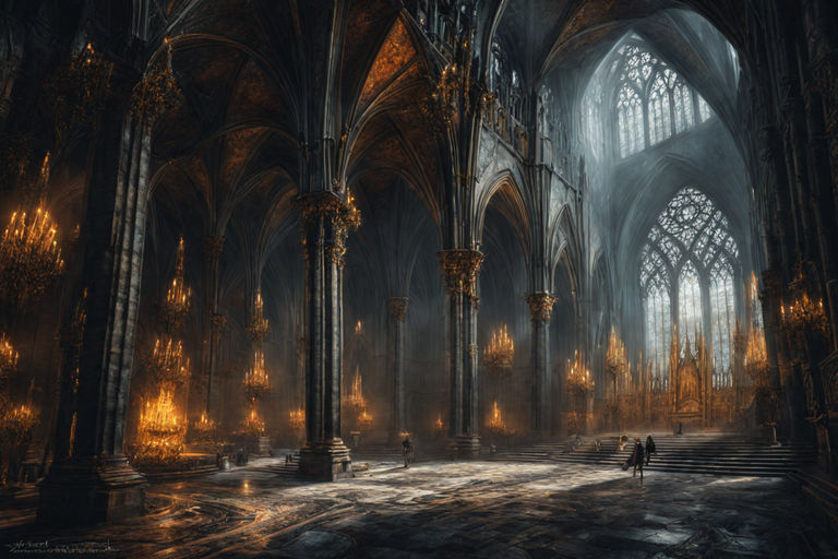 Gothic architecture. Dark elements of gothic fantasy. develo... by J D ...