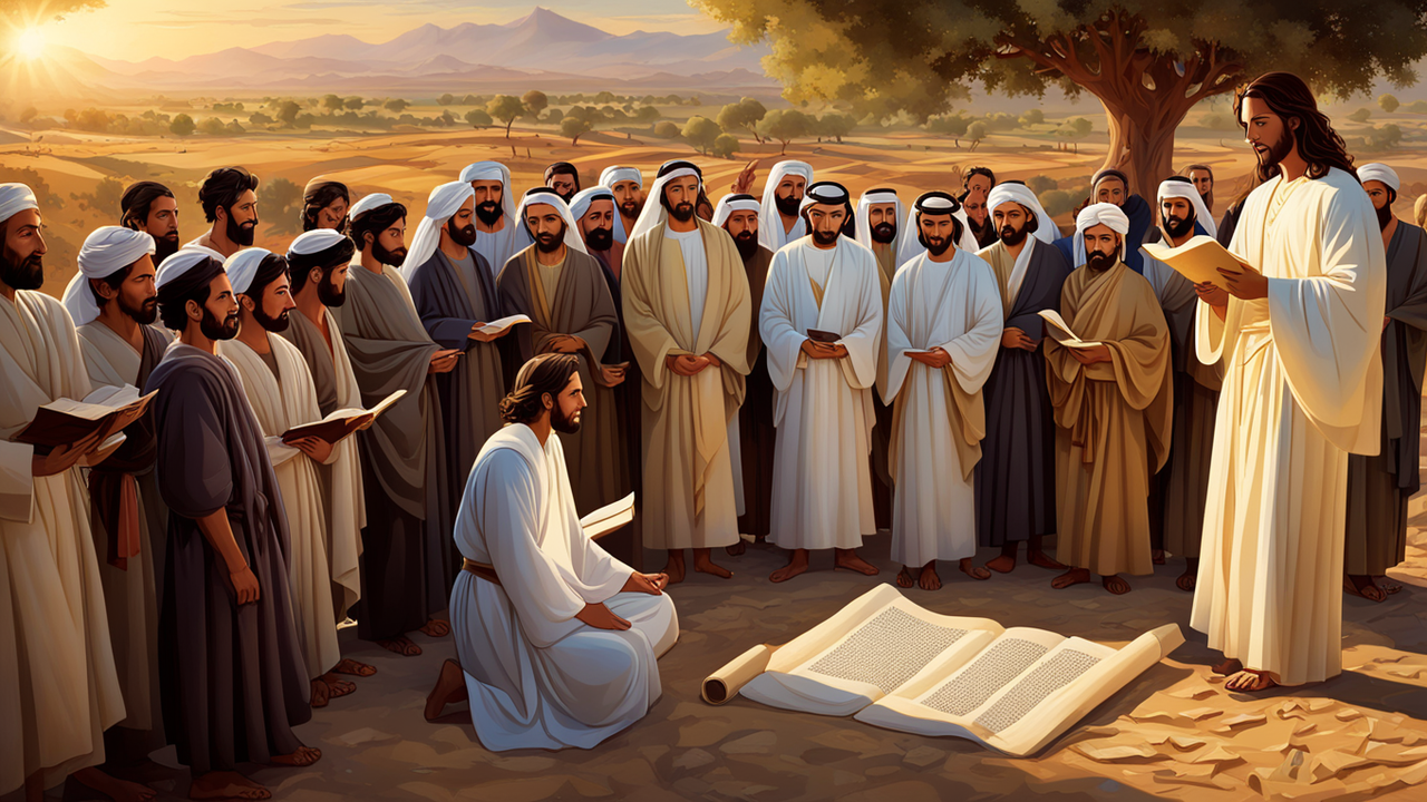 Jesus Christ stands in the center by JB - Playground