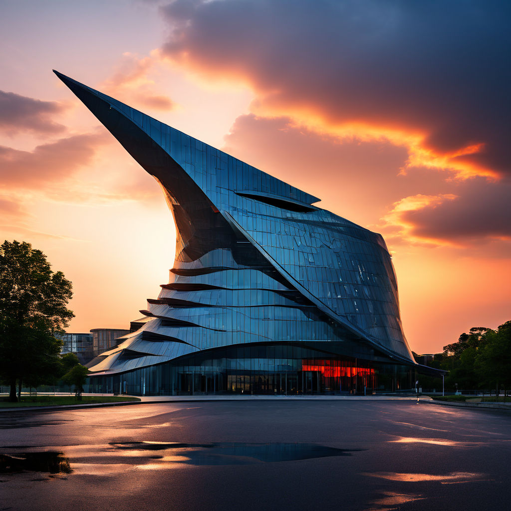 The building looks like a bird by Викуля Цыганова - Playground