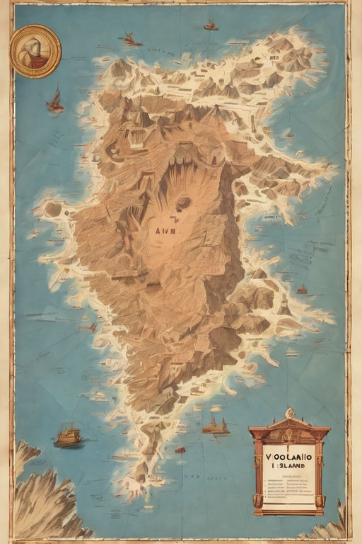 Map of large volcanic island by Андрей Пичугин - Playground