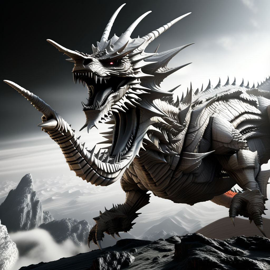 Huge space dragon by Yassine Zaroui - Playground