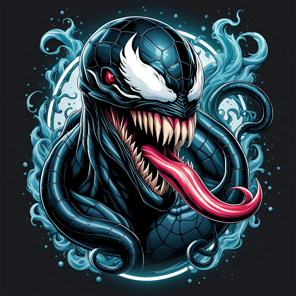 Impressive design of a venom marvel style for a t-shirt by Snoob ...