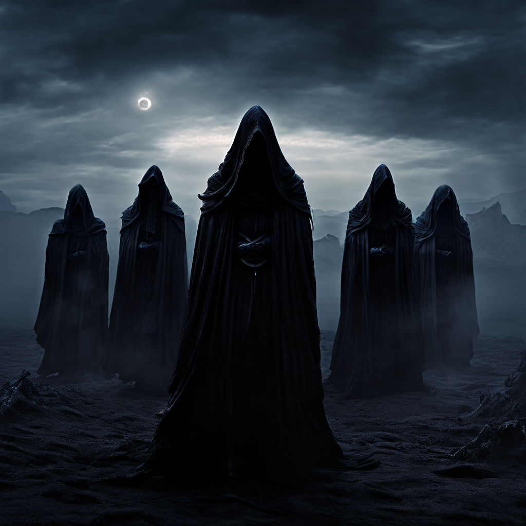 "The Nine Nazgûl stand in formation by gustavo salas - Playground