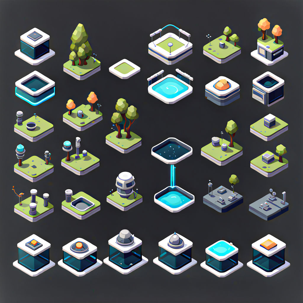 2.5D isometric sprites by Vitaly Sushilov - Playground