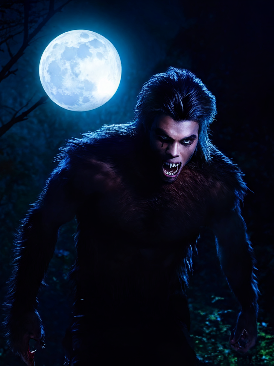 A teenage male transforming into a werewolf by Jey (SoliKey) - Playground