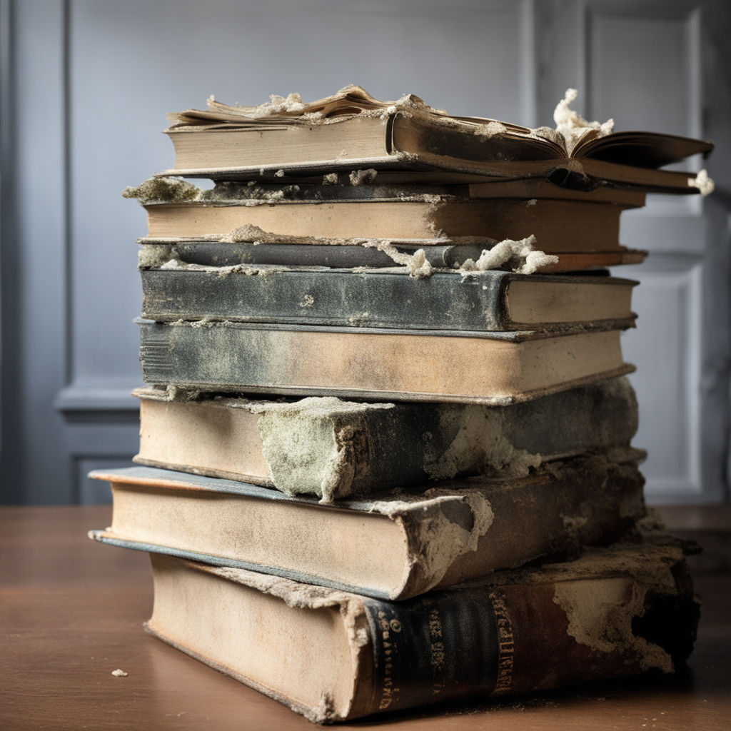 A pile of mouldy old books. by Duncan - Playground