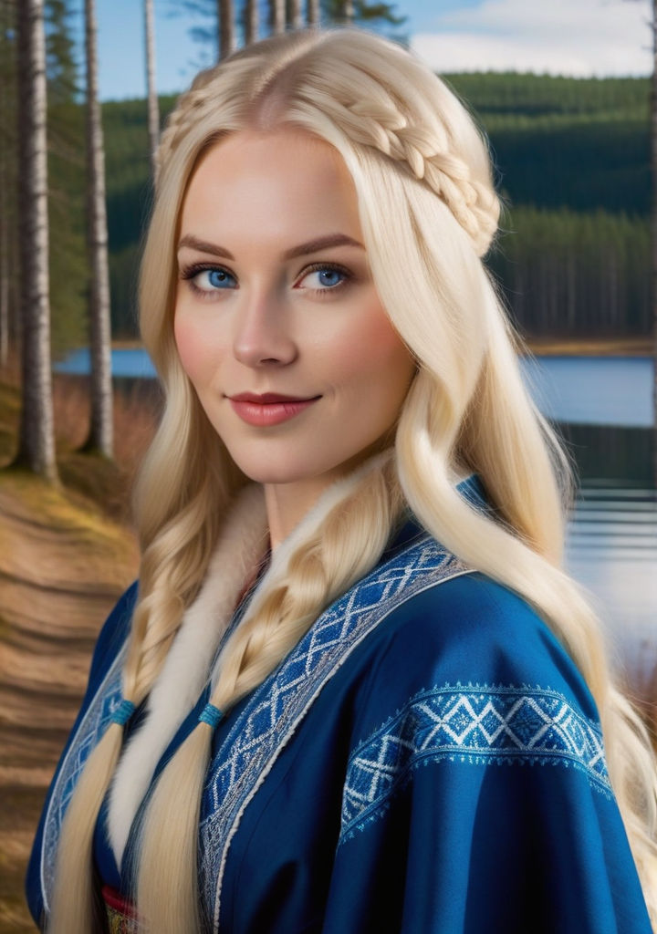 A perfect Nordic woman. She is the perfect embodiment of Nor... by ...