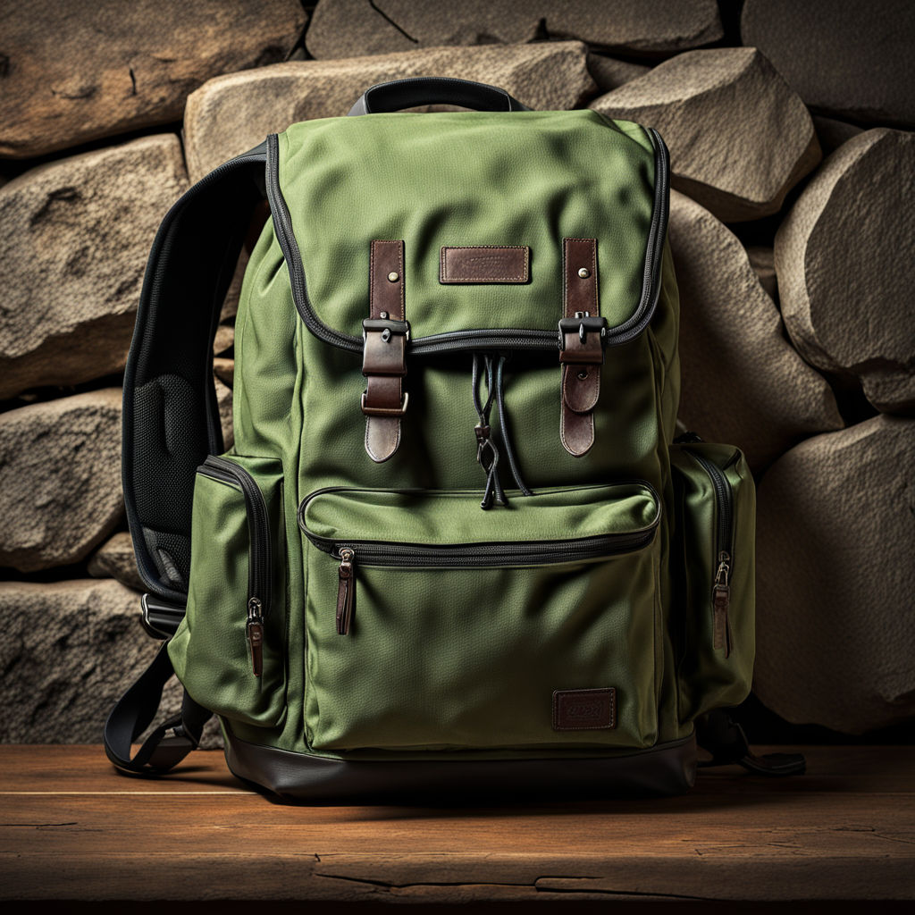 Green backpack by Stephanie Lemarroy - Playground
