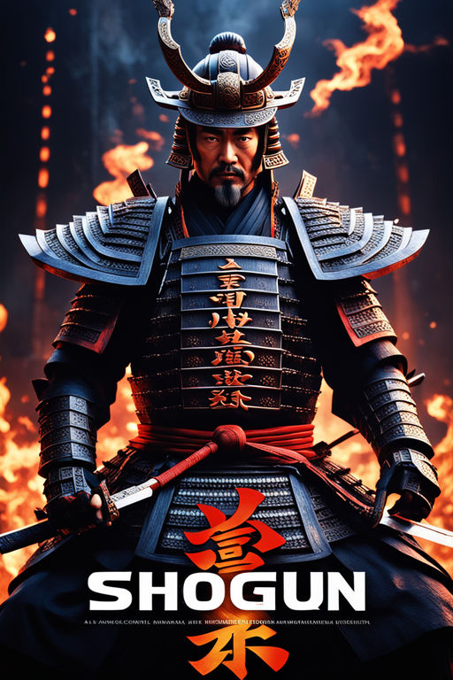 "shogun" text on 3d movie poster by ZenMasterJay - Playground