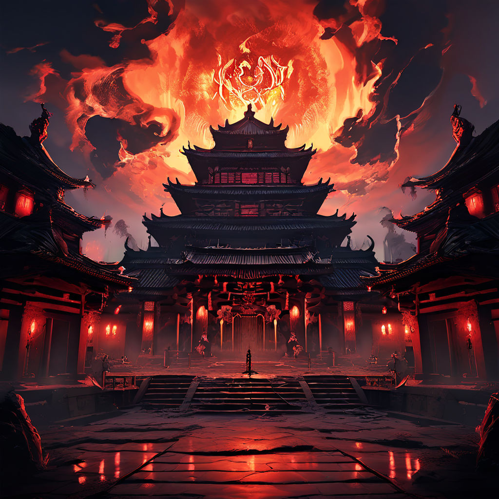 Demon Slayer Anime creation temple by Tyheed Umstead - Playground