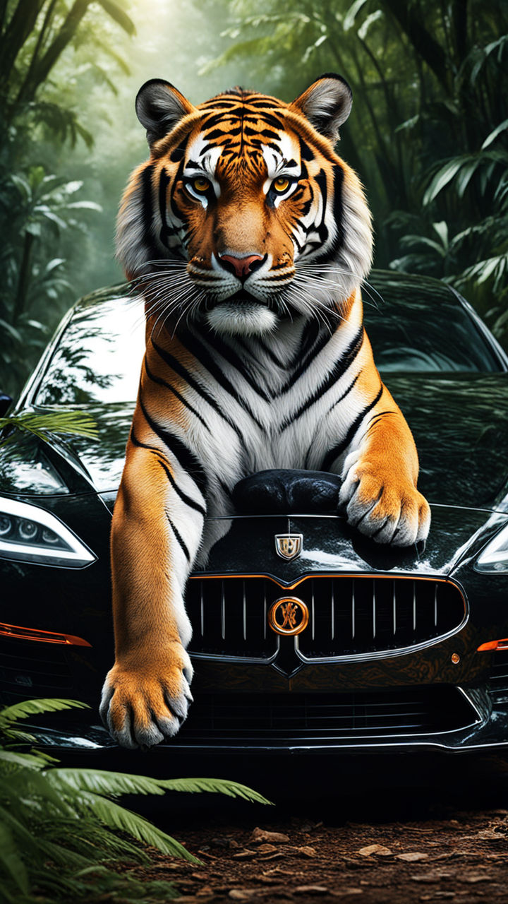 Create a highly detailed and cinematic image of a majestic t... by ...