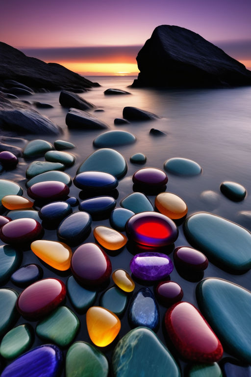 A mesmerizing view of a tranquil seaside setting during a br... by Md ...