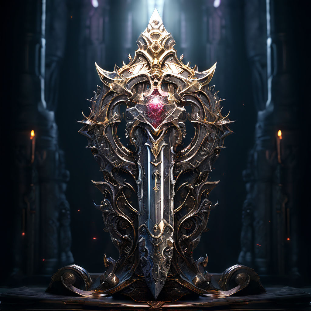 Sword with gem inlays by 紅爓ㄧㄢˋ - Playground