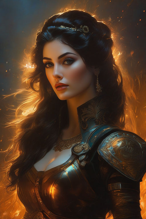 Female portrait By Frank Frazetta by Dron161 - Playground