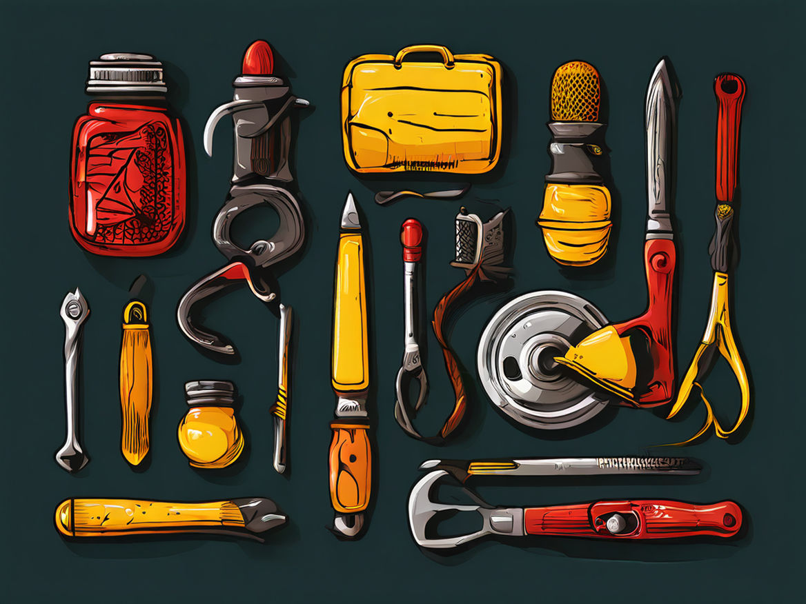 Vector illustration Handicraft tools and products by ONEPIECE moment ...
