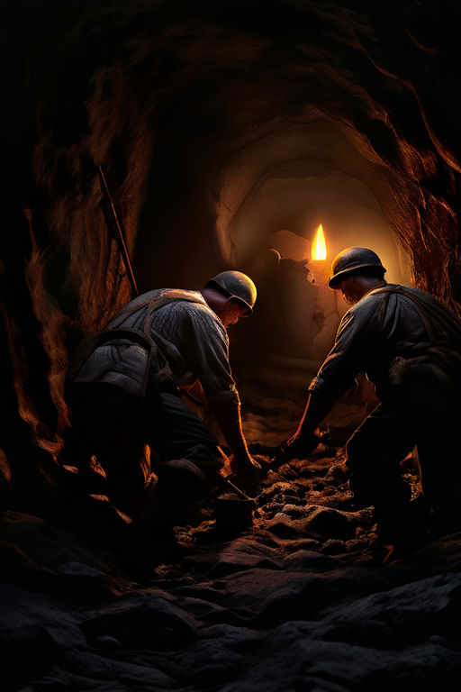 An illustration of Allied prisoners digging one of the tunne... by ron ...