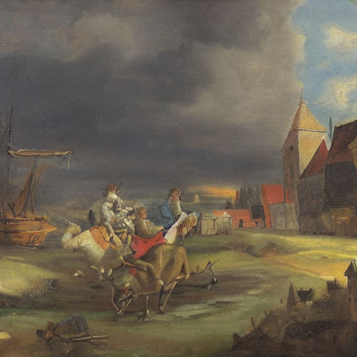 Painting in the style of gerbrand van den eeckhout by Cameron McGregor ...