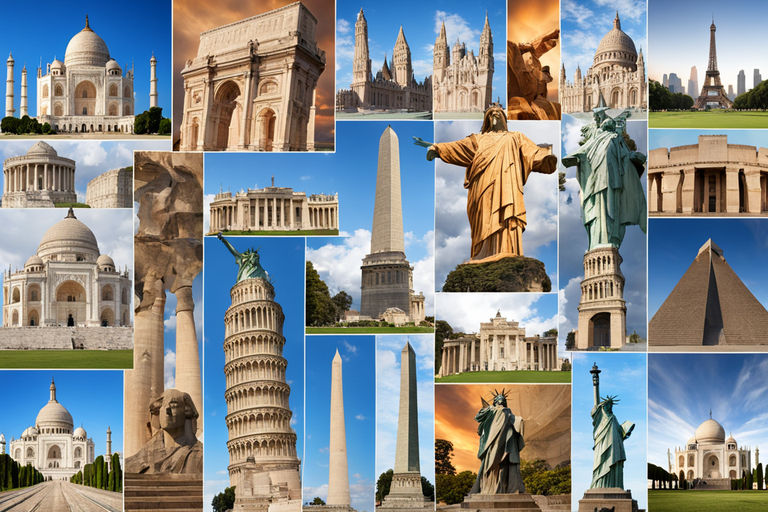 Famous monuments of the world grouped together by MD Ali - Playground