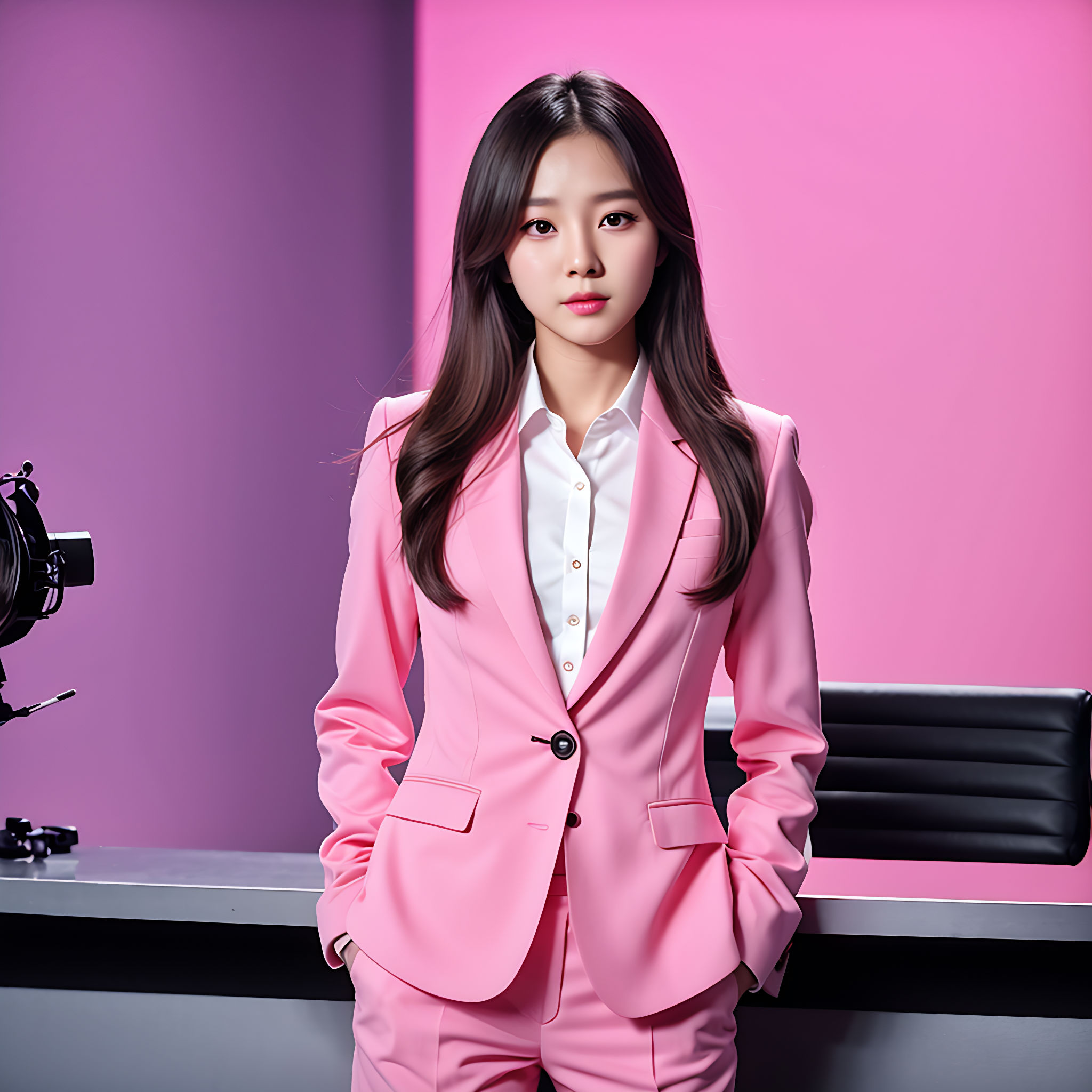 Please Create A Frontal Image Of A Cute 15 Year Old Korean I By 박동운 Playground