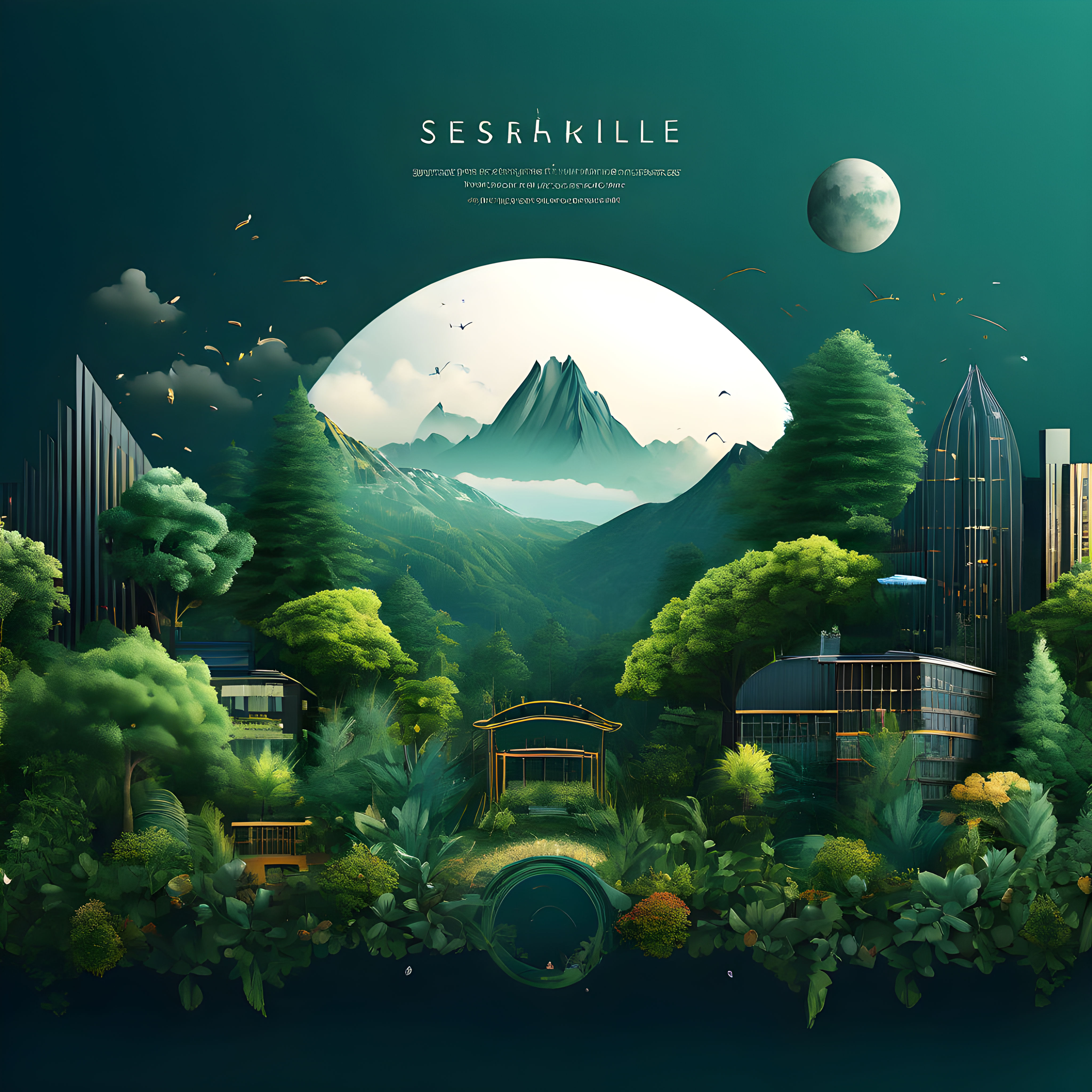 Create a cover page for a sustainable design project by Sanju Hang ...