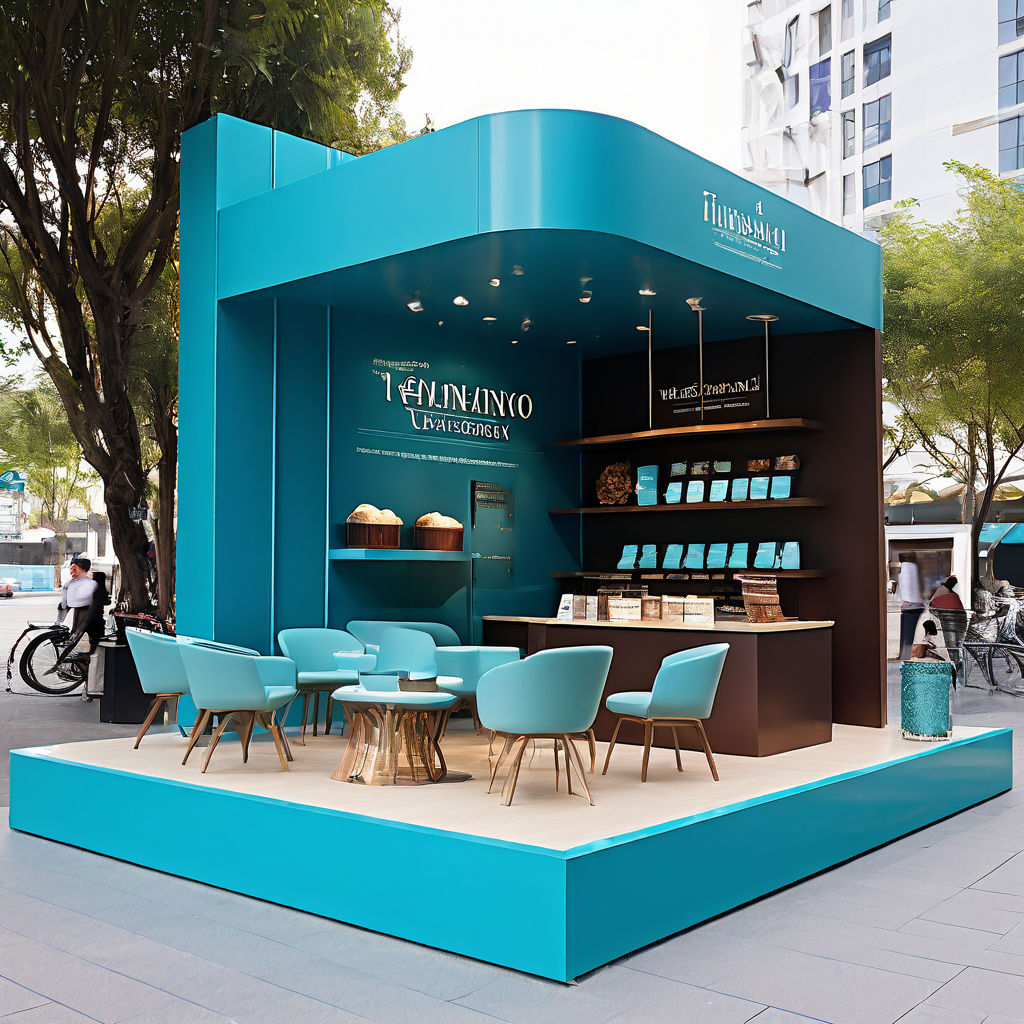 Outdoor exhibition booth design for tiramisu chocolate produ... by ...