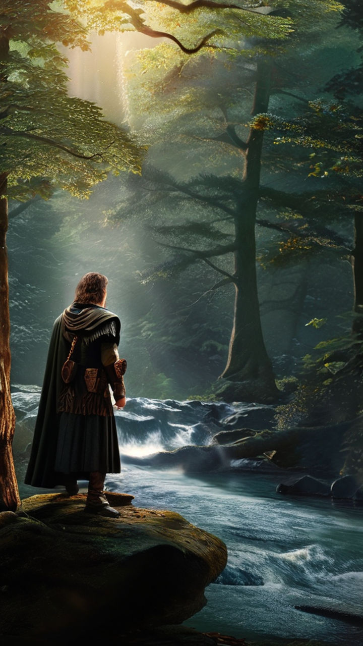 The hero Sigurd guided by the wise Regin by Jesus Solis - Playground