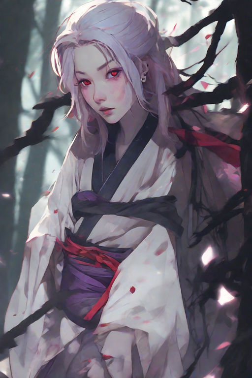 A character picture set in a dark fantasy Japan by Darth Ronin - Playground