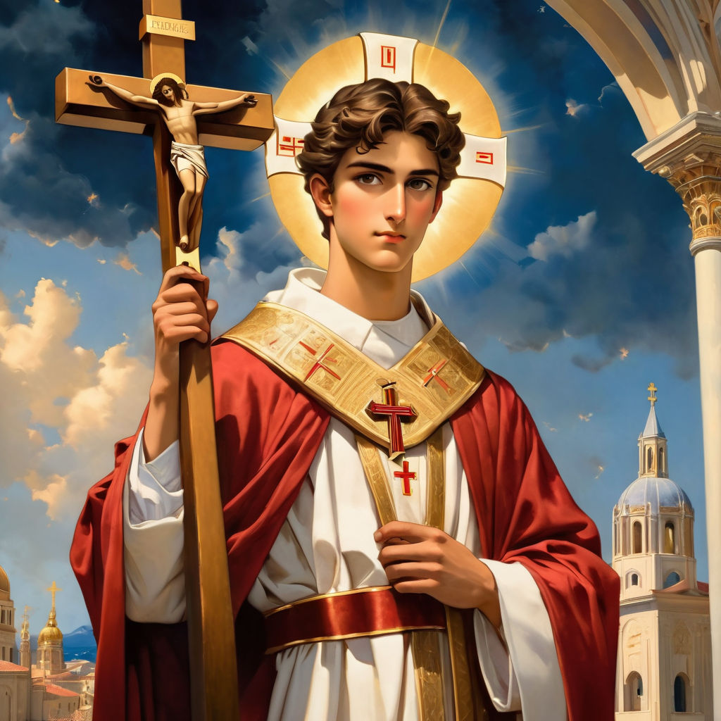 A Catholic-Renaissance Anime Painting image of a Blessed You... by Pete ...