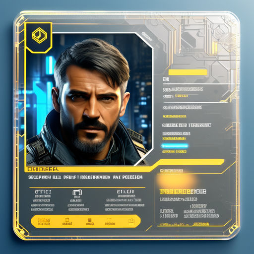 Cyberpunk identity card by Gregor Thomas - Playground