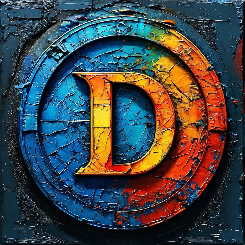 Color wheel stylized in "D" symbol using in logo design made... by R. V ...