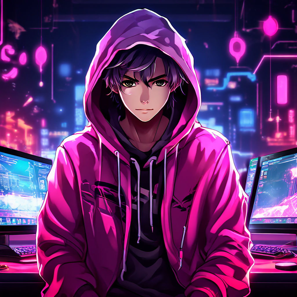 Anime boy character by RUDE BOY - Playground