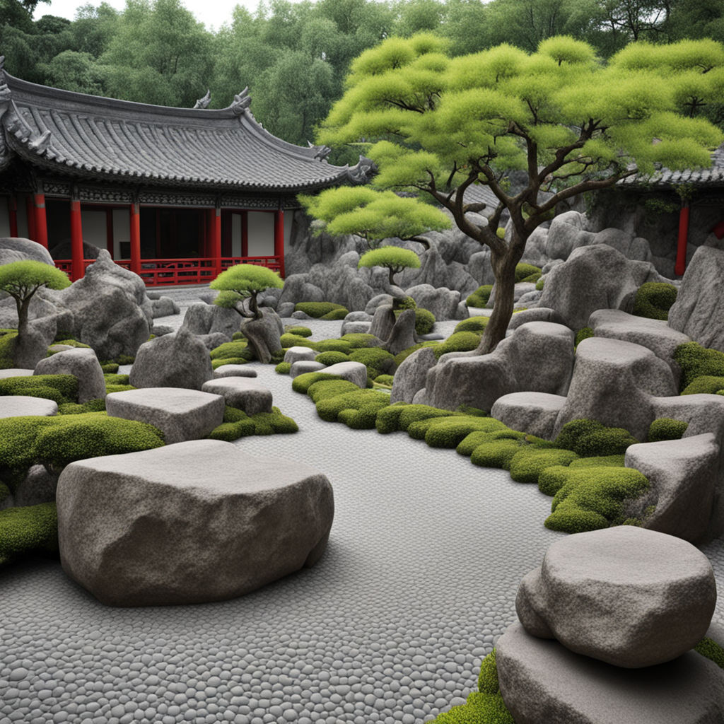 Chinese rock garden by Тетяна Шмарова - Playground