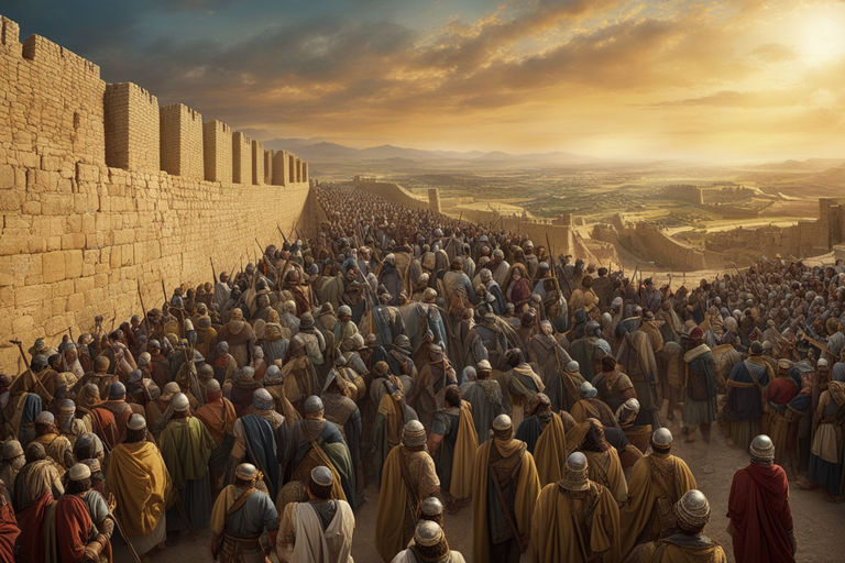 Joshua leading the Israelites to Jericho by Muhammad Zubair - Playground