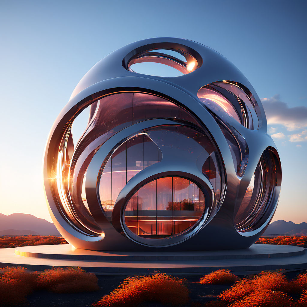 The building has a circular shape on it by Vladimir Lovyan - Playground