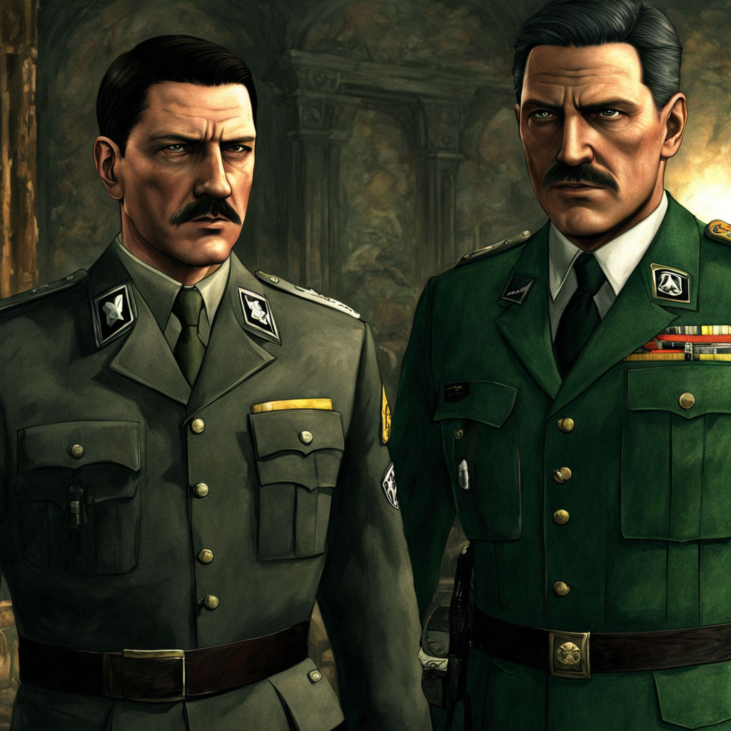 Hitler and chris redfield from resident evil by Dxvil u_u - Playground