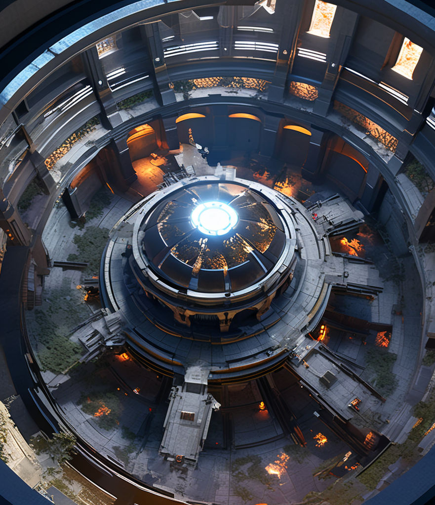 Medieval fantasy RPG 2D battle map in an destroyed circular ... by Ryot ...