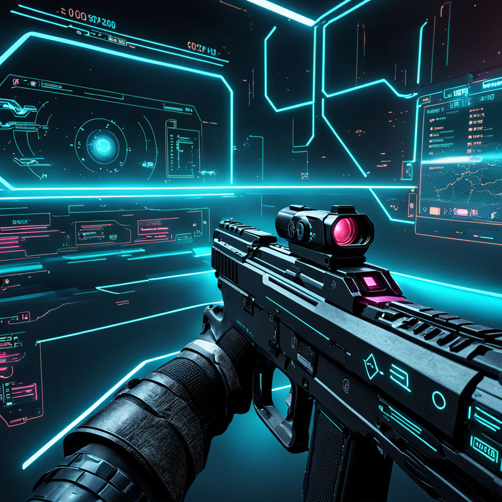 Futuristic HUD design for a first-person shooter video game by 박찬기 ...