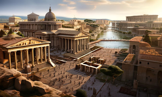 Generates in high quality the city of the Roman empire where... by ...