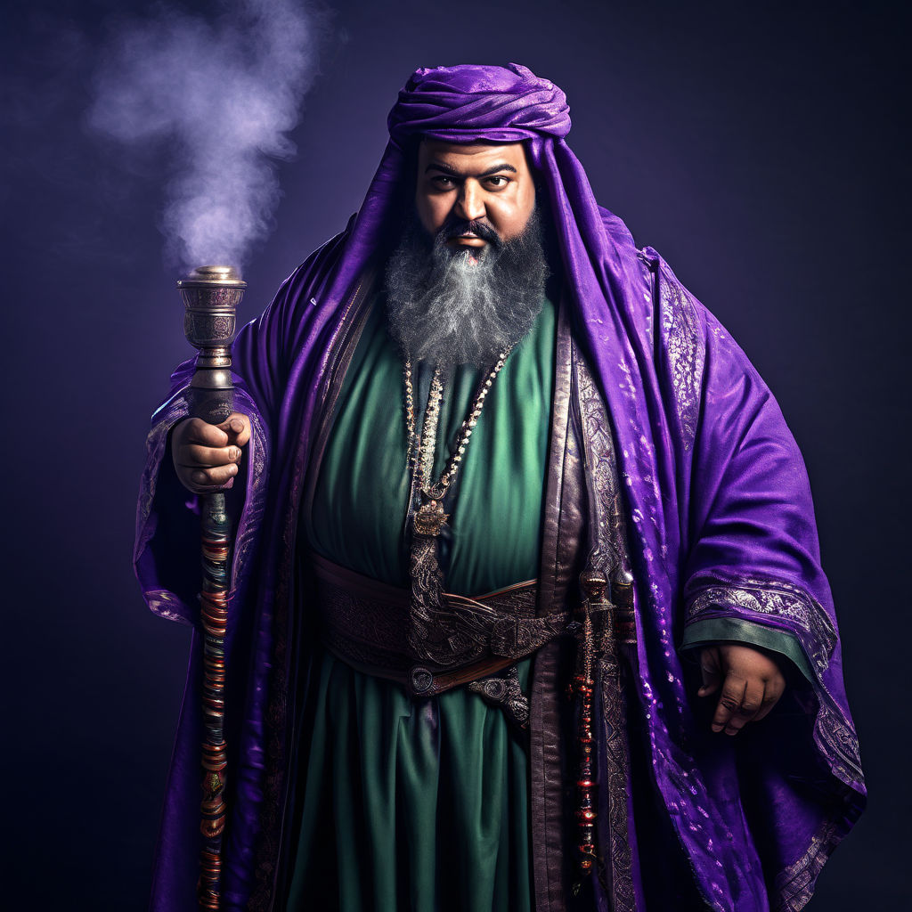 Middle aged Arabic fat man by basil Al-Saed - Playground