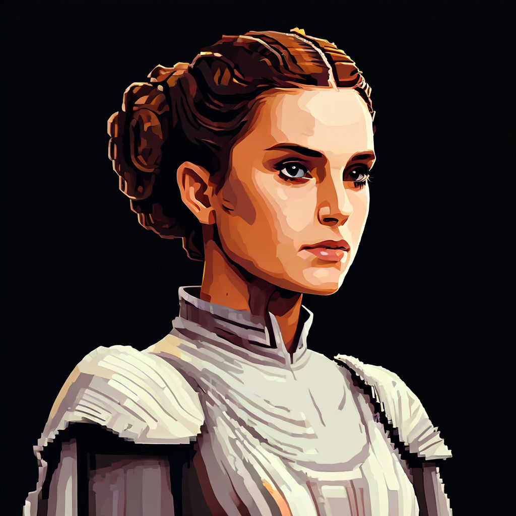 Padme Amidala from Star Wars pixel art best quality by Golden Pig ...