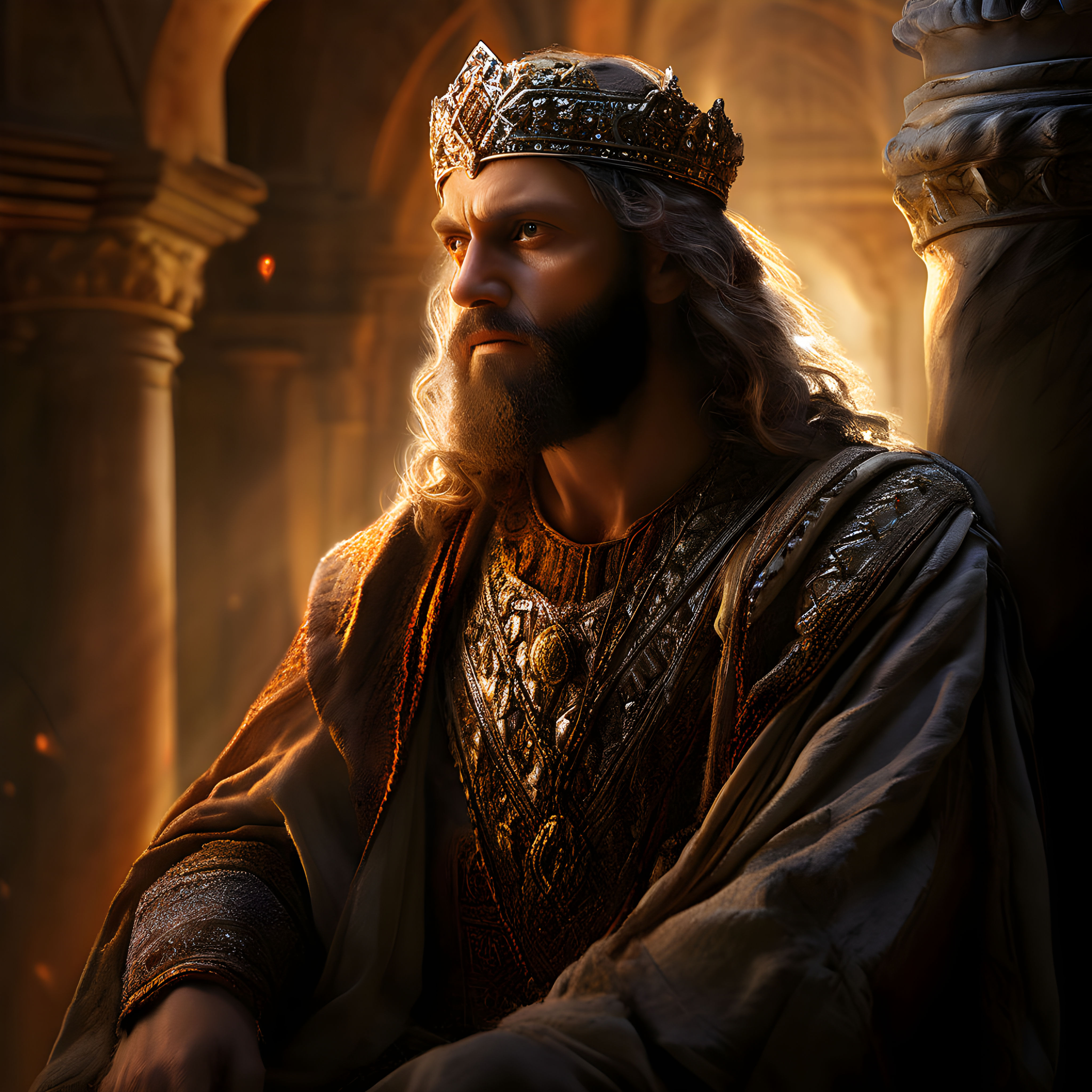 A depiction of King David by Leandro Xavier do Nascimento - Playground